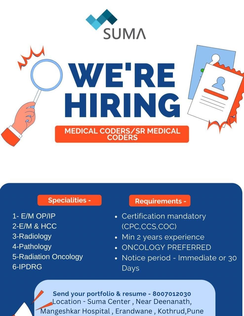 Hiring Alert for Medical Coding | SOHEL SHAIKH Hiring Alert for Medical Coding | SOHEL SHAIKH