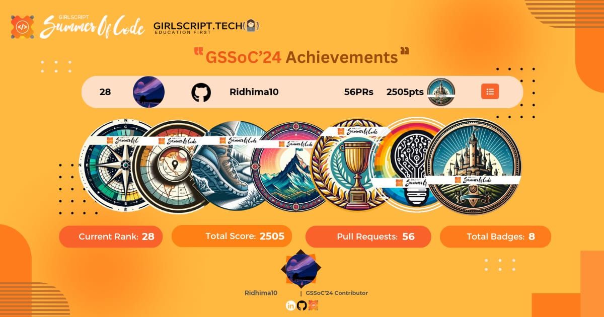Ridhima Jain on LinkedIn: #gssoc #opensource #github #achievement | 13 ... Ridhima Jain on LinkedIn: #gssoc #opensource #github #achievement | 13 ...