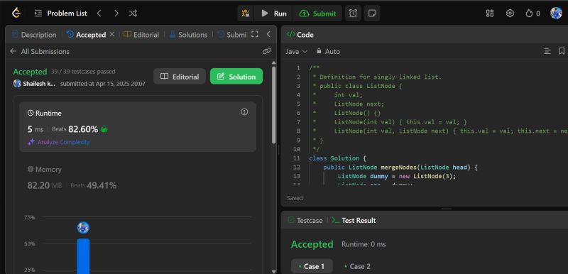 #100daysofcode #leetcode #java #linkedlist #codingchallenge #devjourney ... #100daysofcode #leetcode #java #linkedlist #codingchallenge #devjourney ...