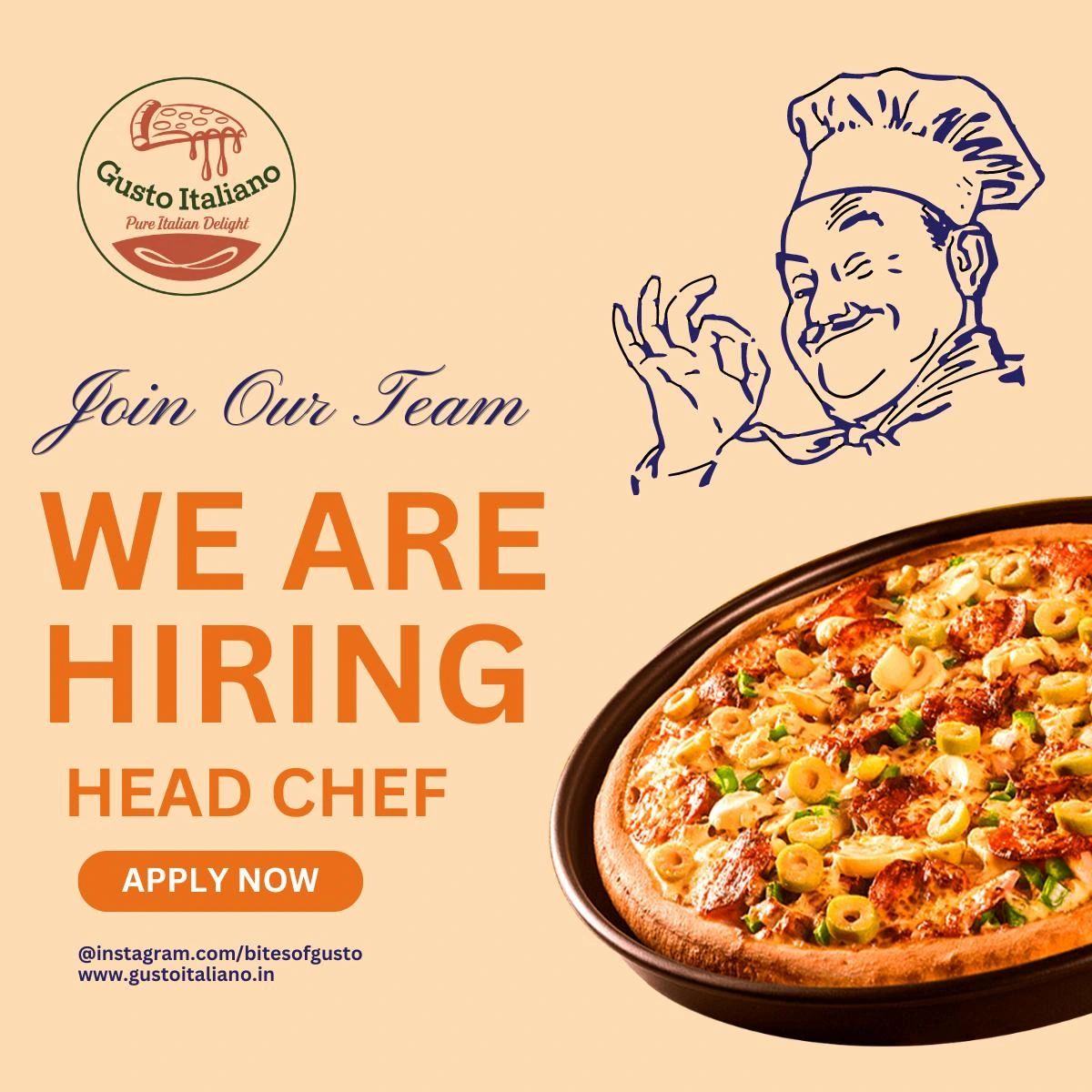 Hr.Ashish Mathur on LinkedIn: 🚀 We’re Hiring: Head Chef for Italian ... Hr.Ashish Mathur on LinkedIn: 🚀 We’re Hiring: Head Chef for Italian ...