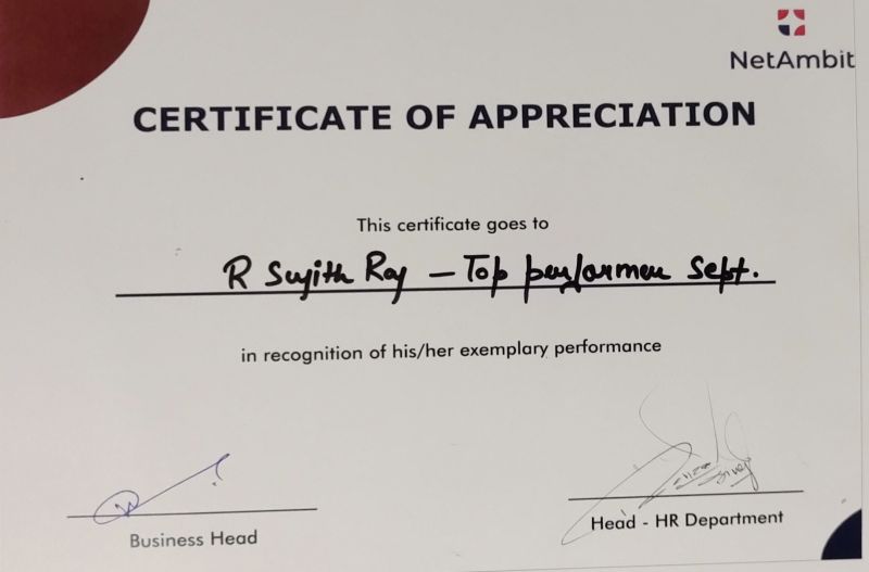 R Sujith Raj on LinkedIn: #topperofthemonth #teamsuccess #gratitude R Sujith Raj on LinkedIn: #topperofthemonth #teamsuccess #gratitude