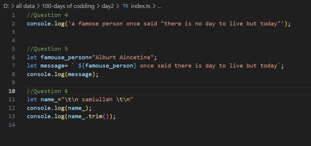 Samiullah Malik on LinkedIn: #typescript #100daysofcode #codingjourney ... Samiullah Malik on LinkedIn: #typescript #100daysofcode #codingjourney ...
