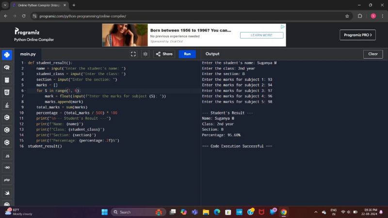 suganya M on LinkedIn: #python #programming #learning #code # ... suganya M on LinkedIn: #python #programming #learning #code # ...