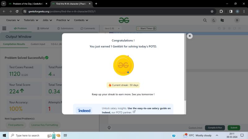 Completing POTD on Java for GeeksforGeeks | Debesh Paul posted on the ... Completing POTD on Java for GeeksforGeeks | Debesh Paul posted on the ...