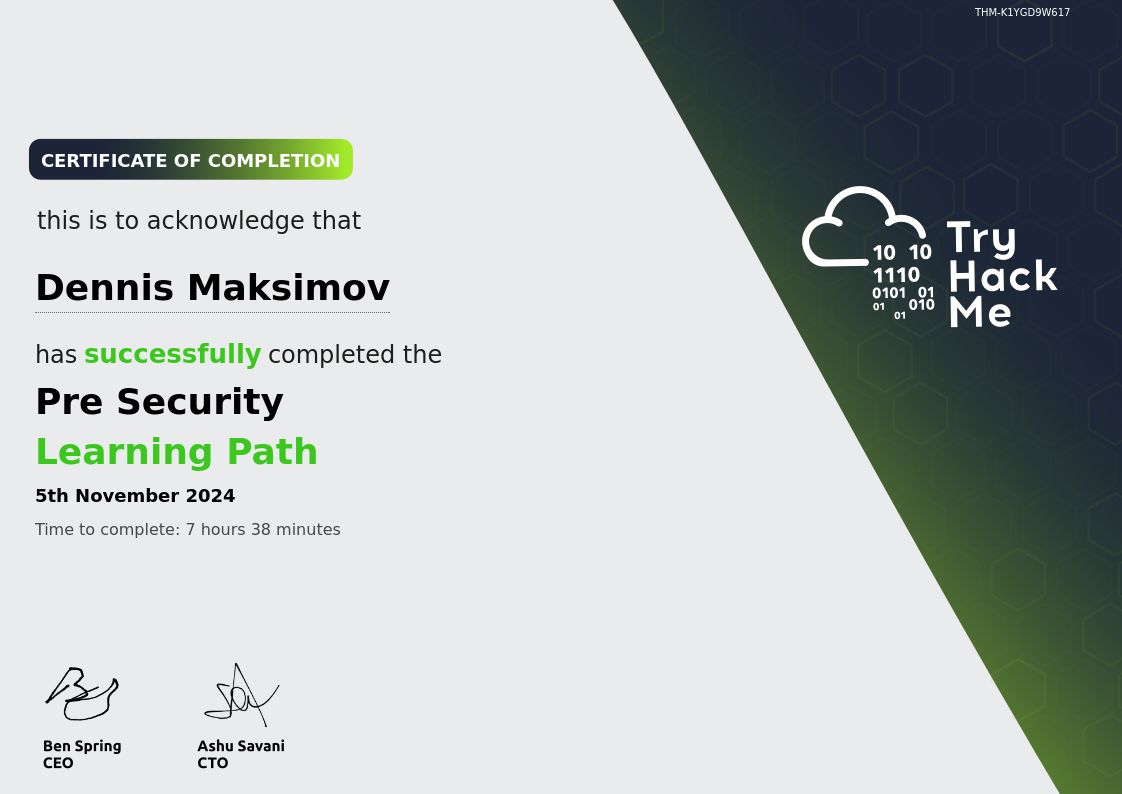 Dennis M. on LinkedIn: #tryhackme #networkengineering #cybersecurity # ... Dennis M. on LinkedIn: #tryhackme #networkengineering #cybersecurity # ...