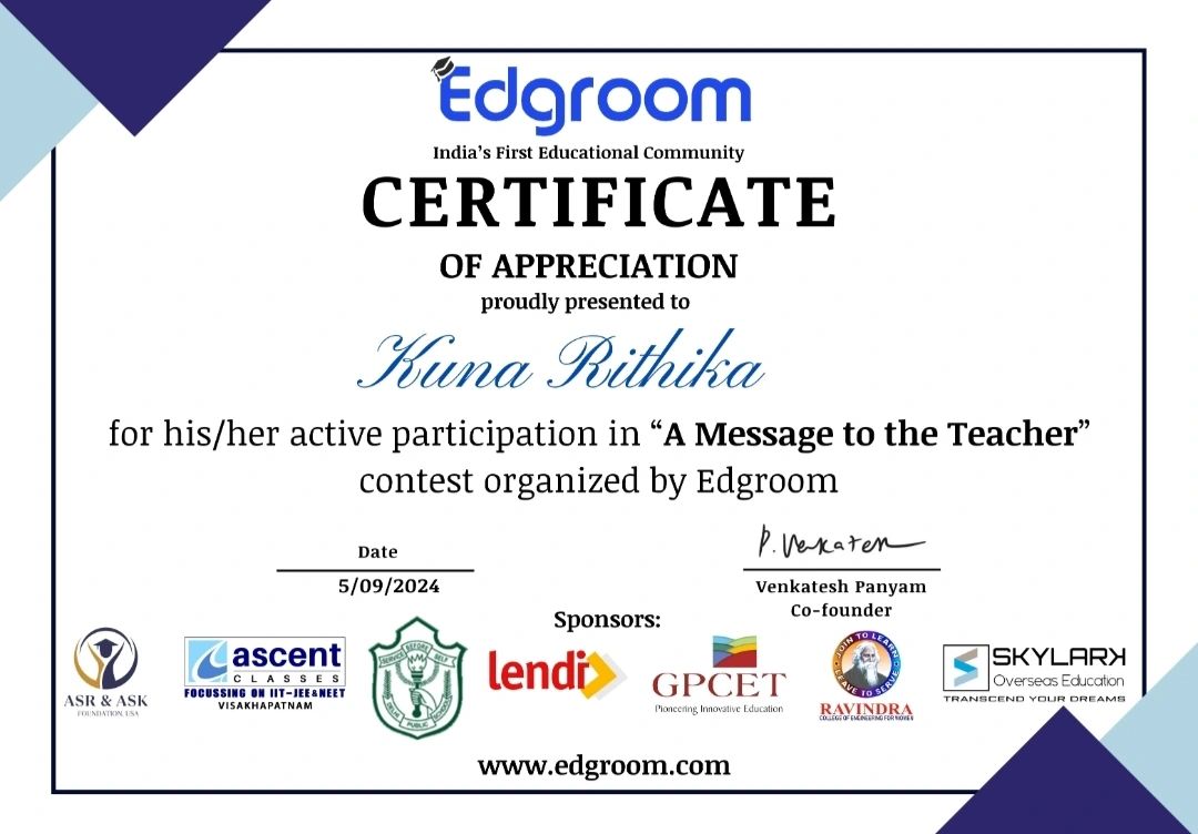 Rithika Kuna on LinkedIn: #edgroom #connectingminds #empoweringfutures… Rithika Kuna on LinkedIn: #edgroom #connectingminds #empoweringfutures…