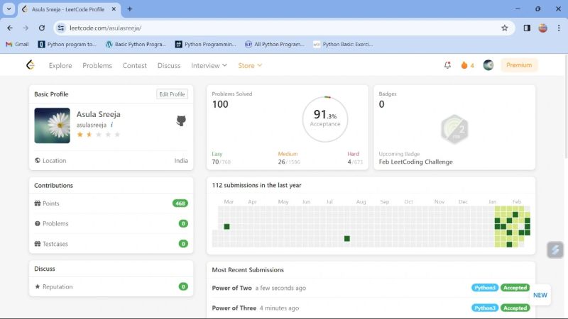 Sreeja Asula on LinkedIn: #thankyou #leetcode #coding #python Sreeja Asula on LinkedIn: #thankyou #leetcode #coding #python