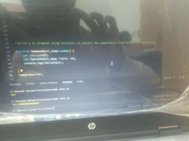How Typescript converts temperature to Fahrenheit | Ehsan ALI Mahar ... How Typescript converts temperature to Fahrenheit | Ehsan ALI Mahar ...