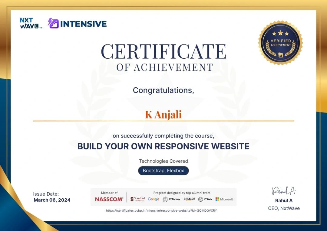 #nxtwave #ccbp #html #css #coding #learningprogress | Anjali Kuna #nxtwave #ccbp #html #css #coding #learningprogress | Anjali Kuna