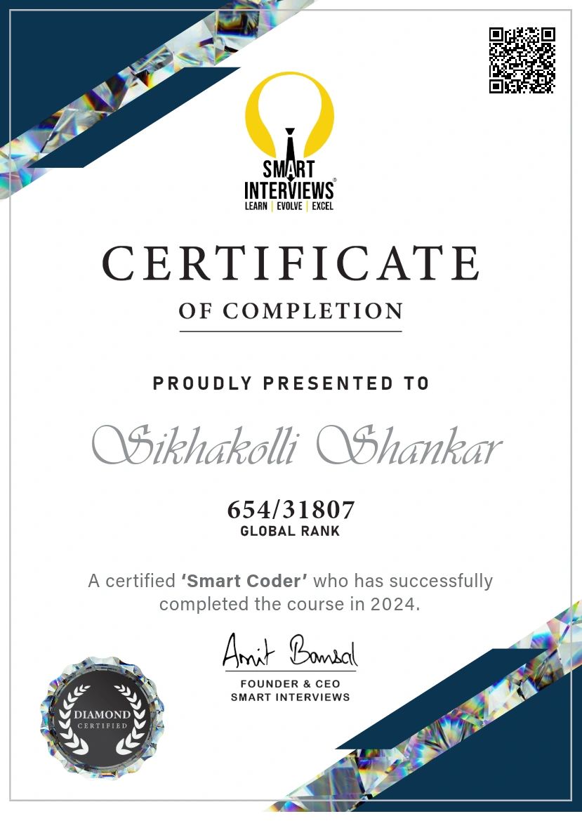 Sikhakolli Shankar on LinkedIn: #dsa #competitivecoding #problemsolving ... Sikhakolli Shankar on LinkedIn: #dsa #competitivecoding #problemsolving ...
