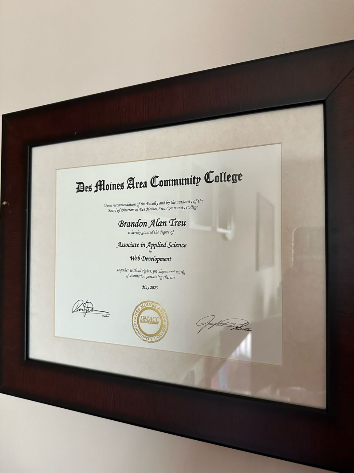 I got my diploma today! Officially graduated with my Associates in ... I got my diploma today! Officially graduated with my Associates in ...