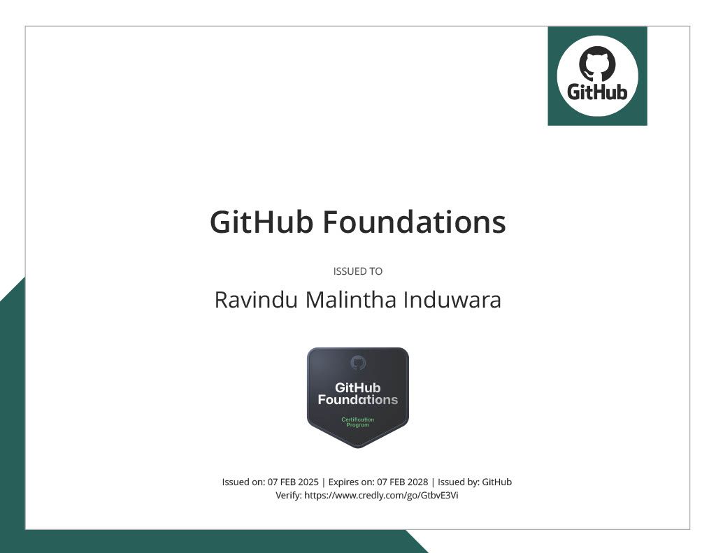#githubfoundations #versioncontrol #professionaldevelopment… | Malintha ... #githubfoundations #versioncontrol #professionaldevelopment… | Malintha ...