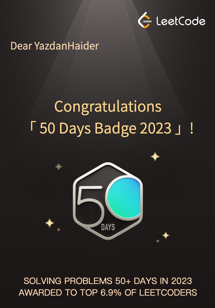 Yazdan Haider on LinkedIn: #leetcode #leetcodechallenge #leetcode2023 # ... Yazdan Haider on LinkedIn: #leetcode #leetcodechallenge #leetcode2023 # ...