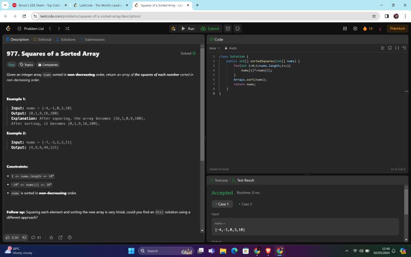 Sunikhil Thakur on LinkedIn: #codingchallenge #sortedarray #algorithm # ... Sunikhil Thakur on LinkedIn: #codingchallenge #sortedarray #algorithm # ...