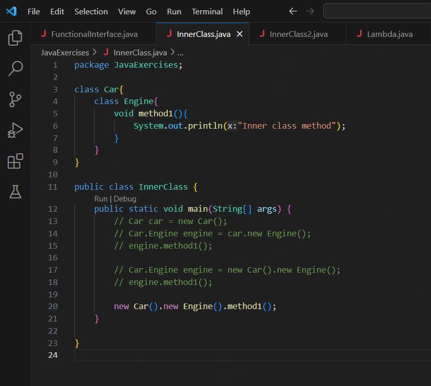 Govind Verma on LinkedIn: #javaprogramming #innerclasses # ... Govind Verma on LinkedIn: #javaprogramming #innerclasses # ...