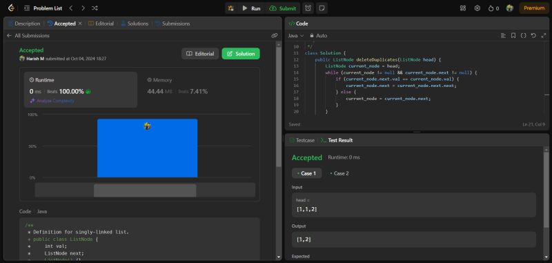 Harish Murugesan on LinkedIn: #30daysofcode #leetcode Harish Murugesan on LinkedIn: #30daysofcode #leetcode