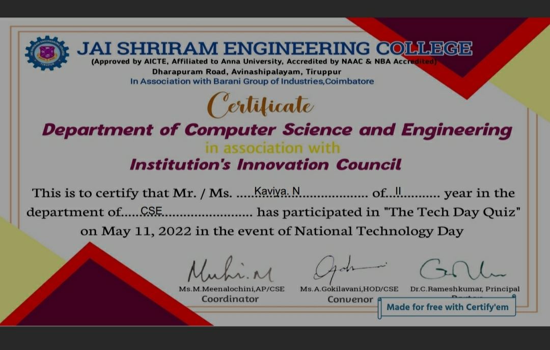 Kaviya Nagendran on LinkedIn: #opportunity Kaviya Nagendran on LinkedIn: #opportunity