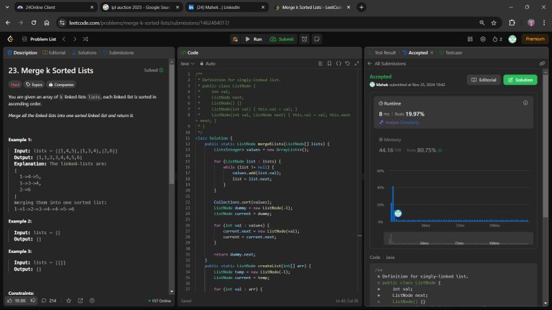 Mahek . on LinkedIn: #100daysofcode #codingjourney #leetcode # ... Mahek . on LinkedIn: #100daysofcode #codingjourney #leetcode # ...
