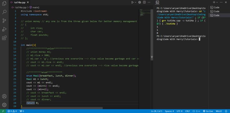 Day 13 of #180daysofcode: Union and Enum | Aryan Gupta posted on the ... Day 13 of #180daysofcode: Union and Enum | Aryan Gupta posted on the ...