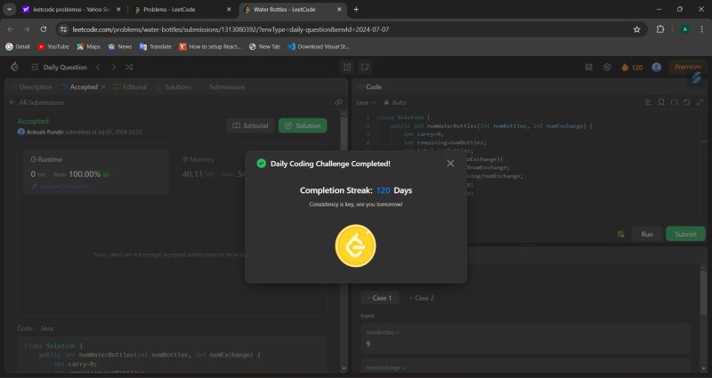 Completed Day 120 of LeetCode challenge | Ankush Pundir posted on the ... Completed Day 120 of LeetCode challenge | Ankush Pundir posted on the ...