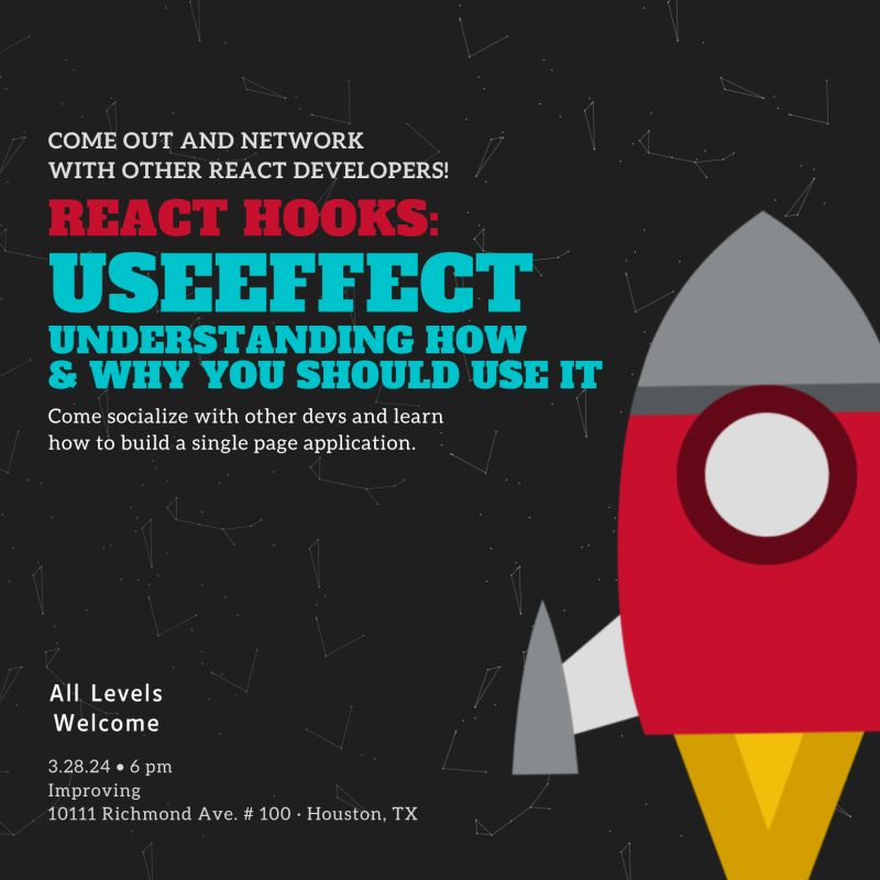 React HTX on LinkedIn: #reacthooks #useeffect #houstondevs # ... React HTX on LinkedIn: #reacthooks #useeffect #houstondevs # ...