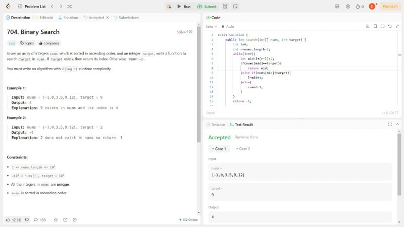 #leetcode #leetcode #binarysearch #coding #problemsolving | DHARSHNI S M #leetcode #leetcode #binarysearch #coding #problemsolving | DHARSHNI S M