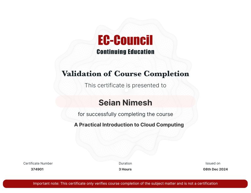 Seian Nimesh on LinkedIn: #cloudcomputing #learningjourney # ... Seian Nimesh on LinkedIn: #cloudcomputing #learningjourney # ...