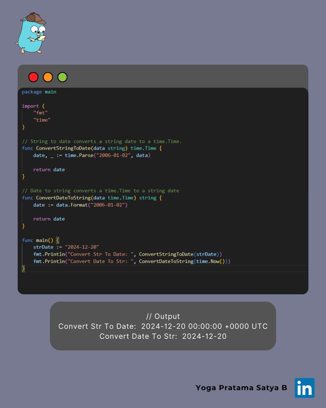 #golang #gotips #datehandling | Yoga Pratama Satya Bima #golang #gotips #datehandling | Yoga Pratama Satya Bima