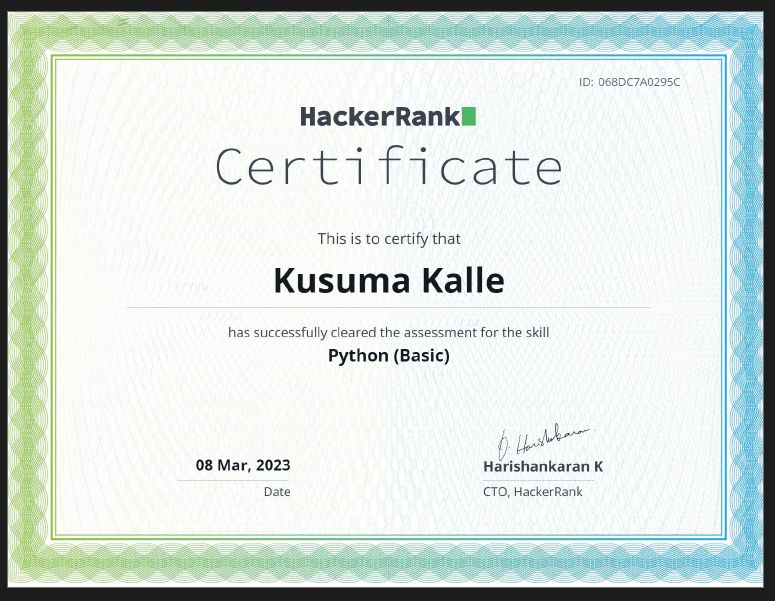 Kusuma Kalle on LinkedIn: #python #programming #softwaredevelopment # ... Kusuma Kalle on LinkedIn: #python #programming #softwaredevelopment # ...