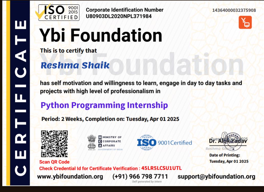 #python #internship #learning #softwaredevelopmen | Reshma Shaik #python #internship #learning #softwaredevelopmen | Reshma Shaik