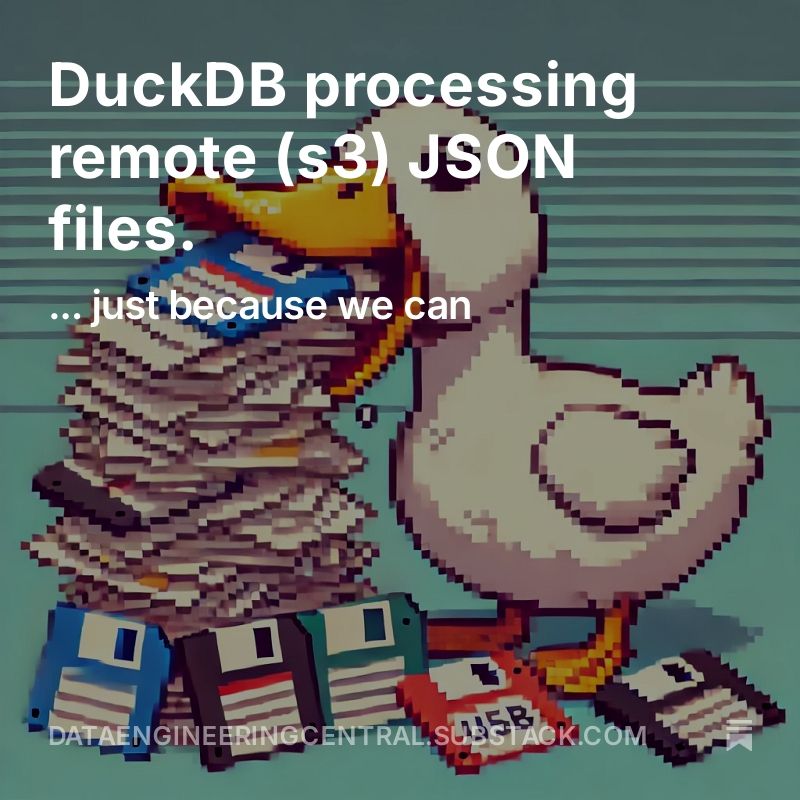 #duckdb #s3 #json #dataengineering | Daniel Beach #duckdb #s3 #json #dataengineering | Daniel Beach