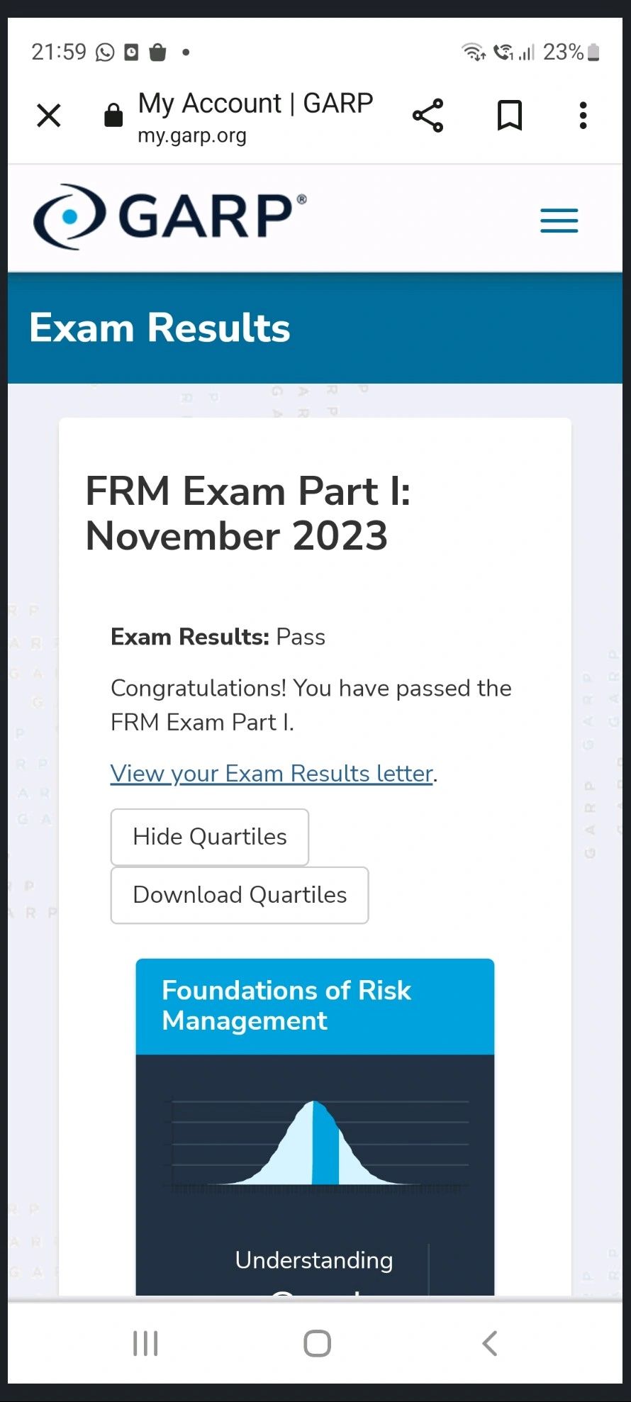 Somya Gupta on LinkedIn: FRM Part 1 cleared. ️ Somya Gupta on LinkedIn: FRM Part 1 cleared. ️