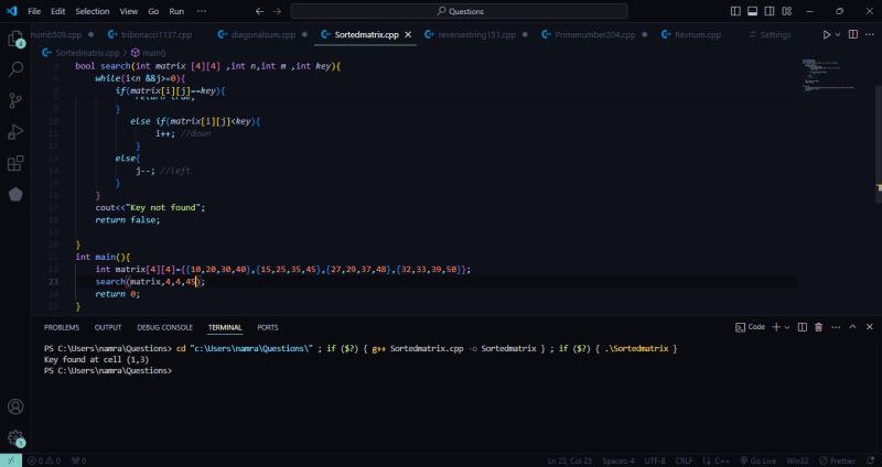 Namrata Singh on LinkedIn: #dsa #coding #cpp #algorithms #programming Namrata Singh on LinkedIn: #dsa #coding #cpp #algorithms #programming