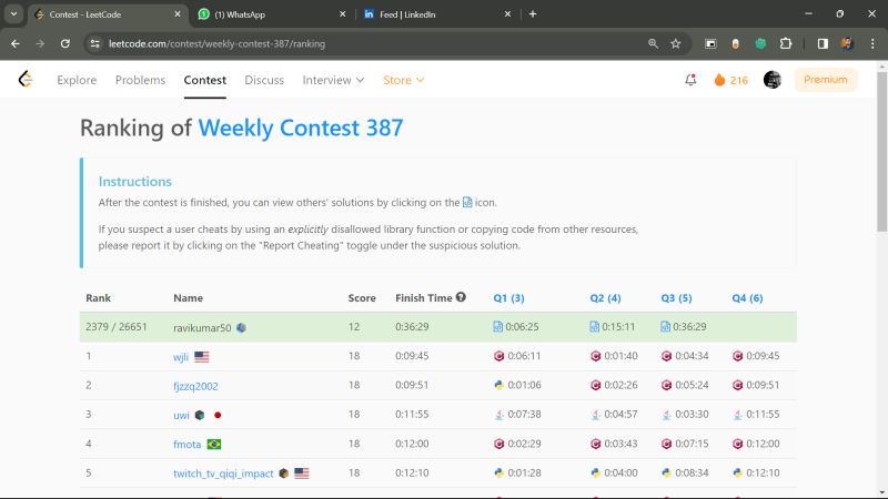 Ravi Kumar on LinkedIn: #connections #leetcode #competitiveprogramming ... Ravi Kumar on LinkedIn: #connections #leetcode #competitiveprogramming ...