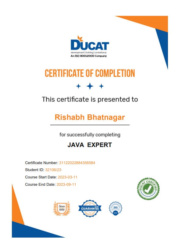 Rishabh bhatnagar on LinkedIn: #java #programming #learning #ducat # ... Rishabh bhatnagar on LinkedIn: #java #programming #learning #ducat # ...