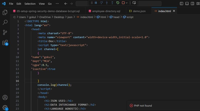 📌 Exploring JSON Data Handling in JavaScript | Gokul K 📌 Exploring JSON Data Handling in JavaScript | Gokul K