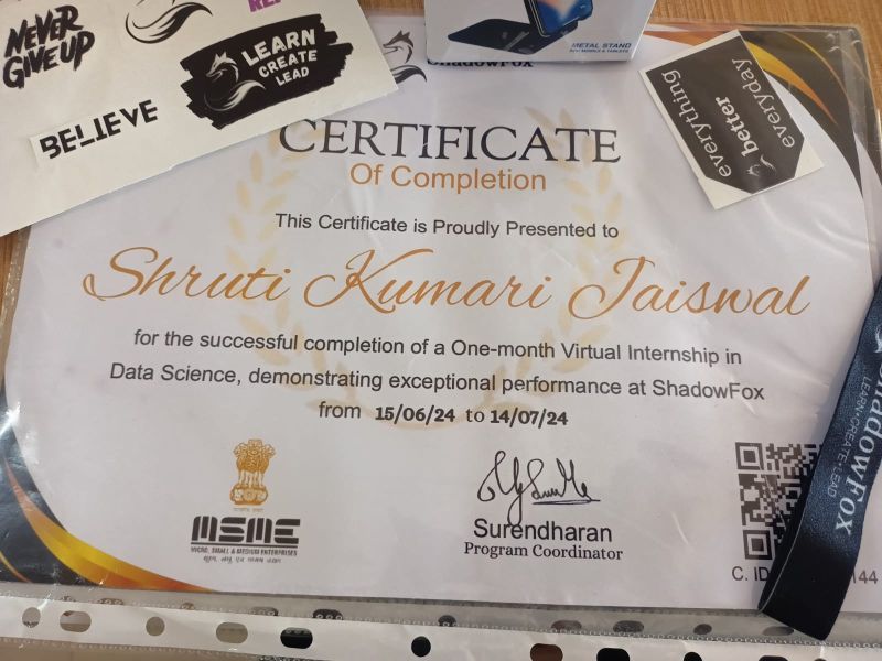 shruti jaiswal on LinkedIn: Thrilled to announce that I've completed my ... shruti jaiswal on LinkedIn: Thrilled to announce that I've completed my ...