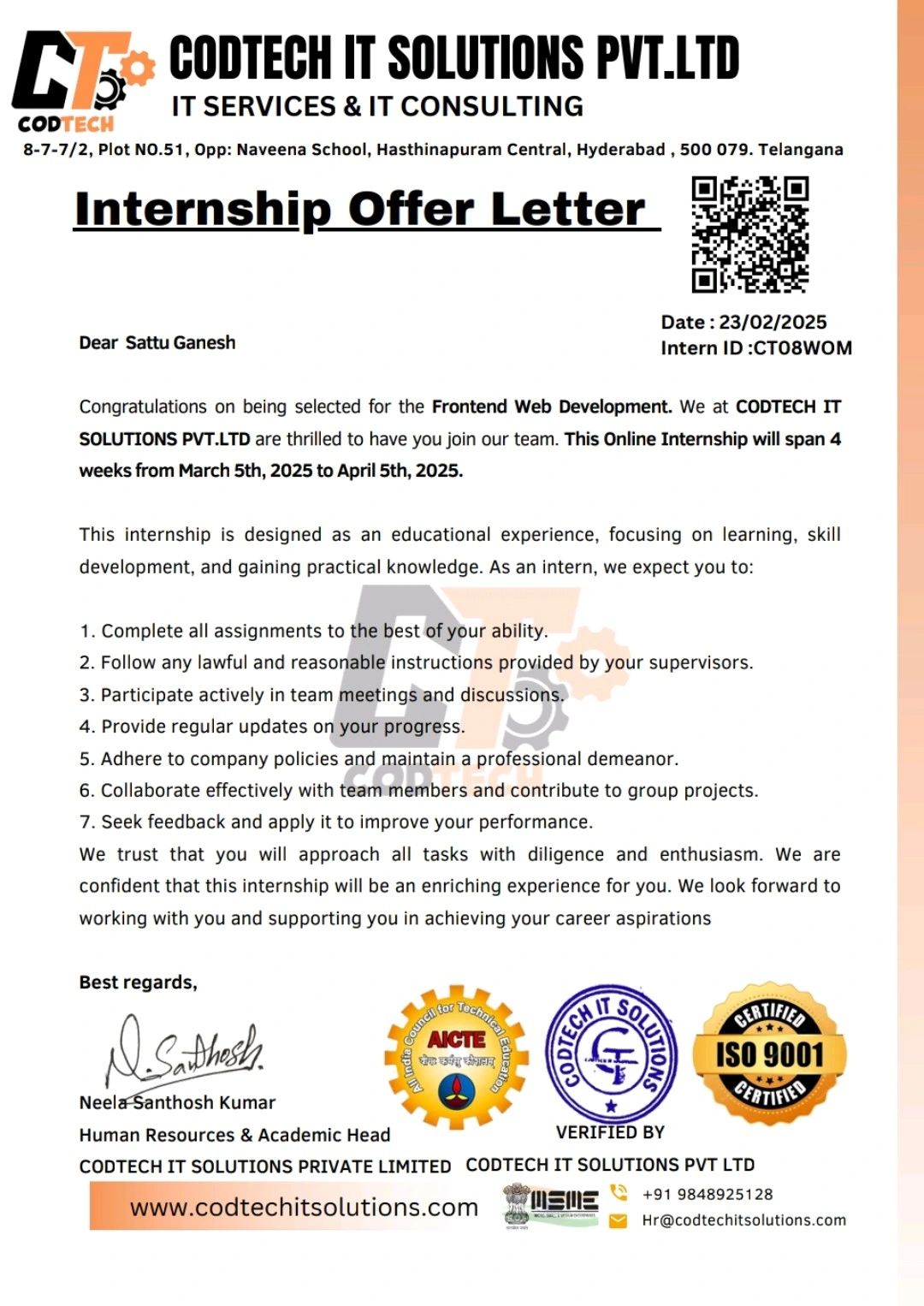 #codetechitsolutions #frontenddevelopment #internshipjourney… | Ganesh ... #codetechitsolutions #frontenddevelopment #internshipjourney… | Ganesh ...