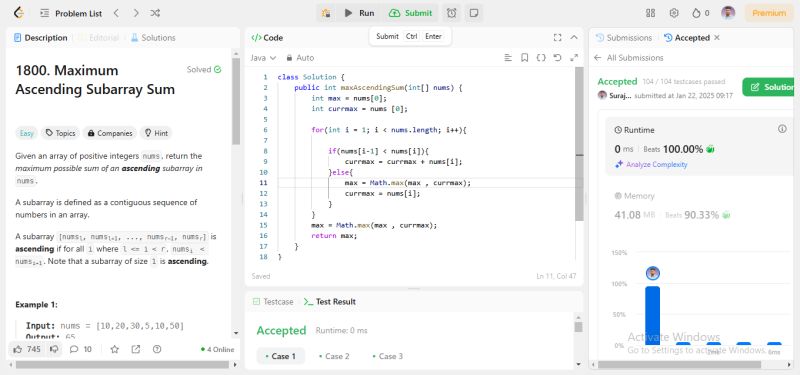 Suraj Gardi on LinkedIn: #100daysofcode #day19 #leetcode #subarraysum # ... Suraj Gardi on LinkedIn: #100daysofcode #day19 #leetcode #subarraysum # ...