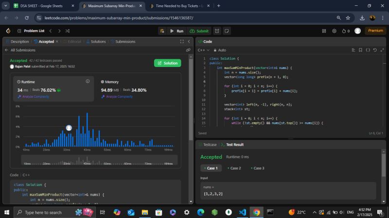 #leetcode #problemsolving #stack #prefixsum #codingjourney #consistency ... #leetcode #problemsolving #stack #prefixsum #codingjourney #consistency ...