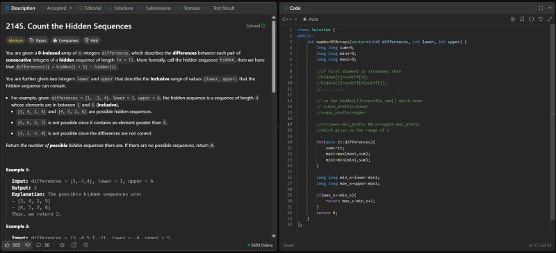 #leetcode #dailychallenge #cpp #dsa #prefixsum #coding | Nikunj Goel #leetcode #dailychallenge #cpp #dsa #prefixsum #coding | Nikunj Goel