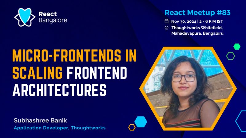 React Bangalore on LinkedIn: #react #frontend #microfrontends React Bangalore on LinkedIn: #react #frontend #microfrontends