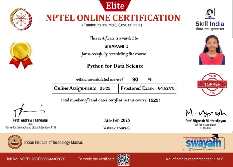 #pythonfordatascience #python #nptel #datascience #elite #gold #top ... #pythonfordatascience #python #nptel #datascience #elite #gold #top ...
