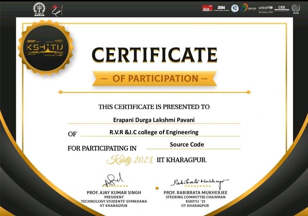 Durga Lakshmi Pavani Erapani on LinkedIn: #iit Durga Lakshmi Pavani Erapani on LinkedIn: #iit