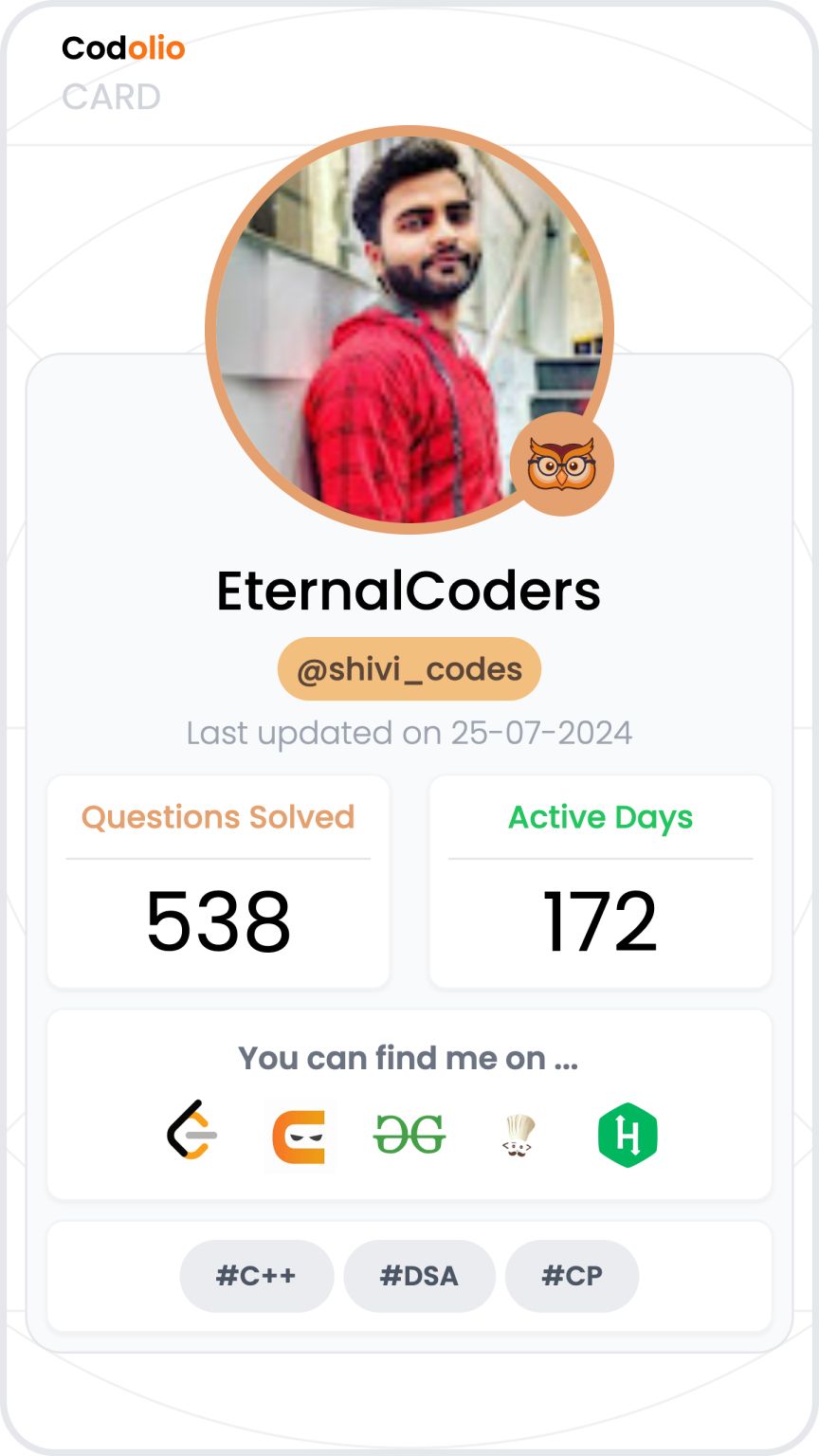 Shivam Choudhary on LinkedIn: #webdev #videocreator #linkedin #codolio ... Shivam Choudhary on LinkedIn: #webdev #videocreator #linkedin #codolio ...