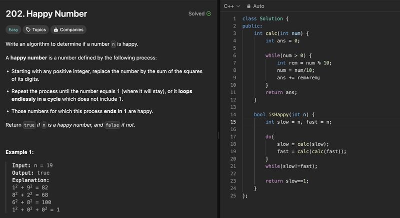 Shubham Jindal on LinkedIn: #leetcode #happynumber #codingjourney # ... Shubham Jindal on LinkedIn: #leetcode #happynumber #codingjourney # ...