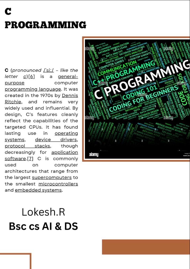 R. LOKESH on LinkedIn: #cprogramming R. LOKESH on LinkedIn: #cprogramming