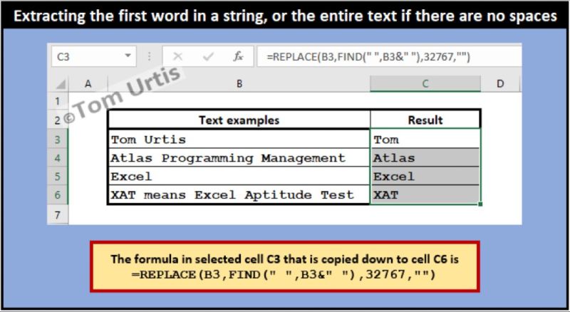 Extracting the first word in a string, or the entire text if there are ... Extracting the first word in a string, or the entire text if there are ...