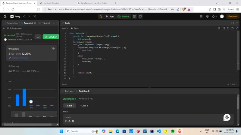 Manoj E on LinkedIn: 🚀 LeetCode Problem Solving: Remove Duplicates from ... Manoj E on LinkedIn: 🚀 LeetCode Problem Solving: Remove Duplicates from ...