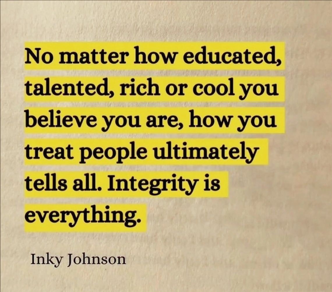 Sachin Bhatia on LinkedIn: Integrity............ Sachin Bhatia on LinkedIn: Integrity............